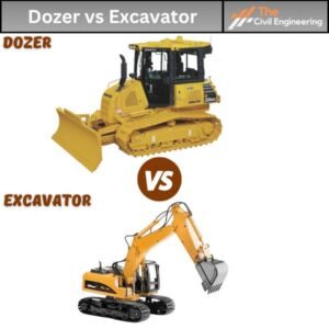 Difference Between Dozer and Excavator