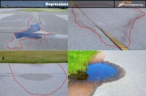 6 Types of Pavement Failure: Cracking, Pot Holes, Depressions, Rutting ...