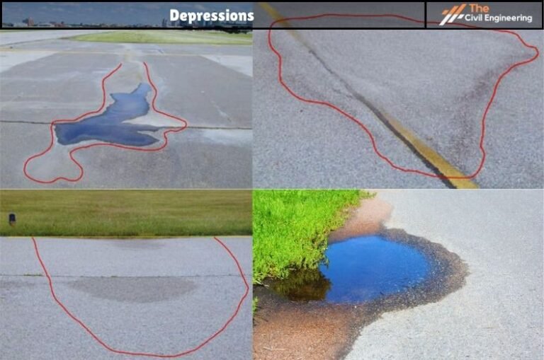 6 Types of Pavement Failure: Cracking, Pot Holes, Depressions, Rutting ...