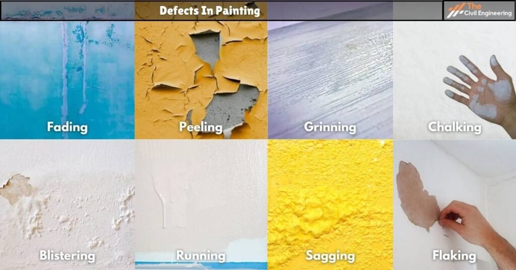 Defects In Painting: 8 Types of Defects with Causes & Repair