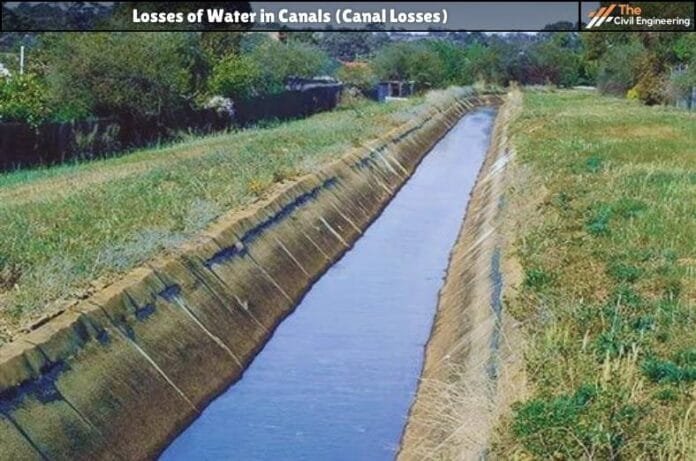 Losses of Water in Canals (Canal Losses) | 3 Types of Canals Losses ...