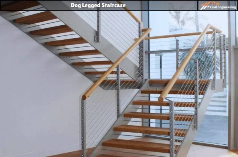 Dog Legged Staircase | Design, Components, Advantages & Disadvantages ...