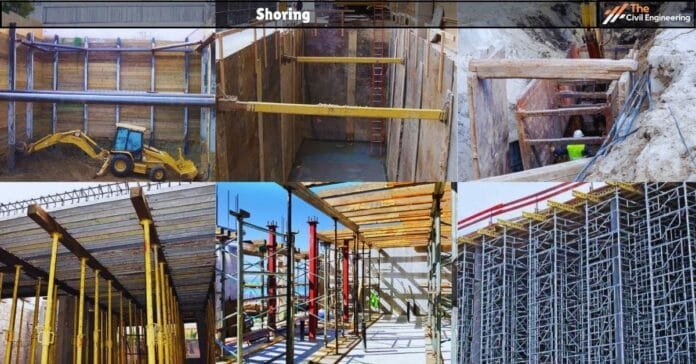 Shoring | 3 Types of Shoring | Raking Shoring | Flying Shoring | Dead ...